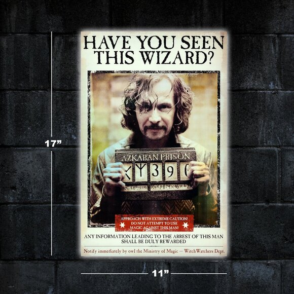 Art | Sirius Black Wanted Poster 11x17 Harry Potter Movie Wall Art ...